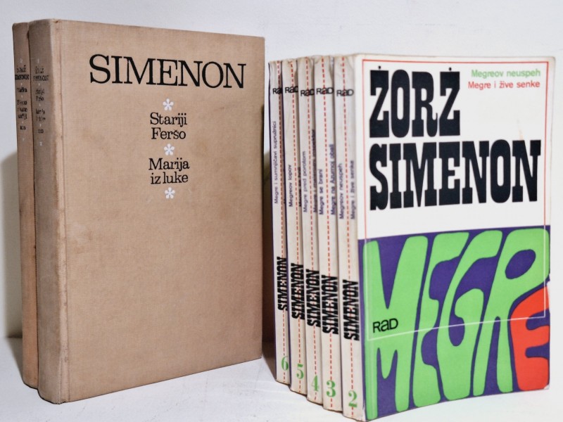 KOMPLET ŽORŽ SIMENON 5+2 KNJIGE RASPRODAJA KNJIGA