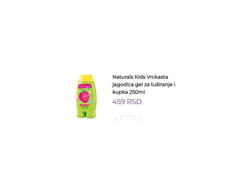 Naturals Kids gel za tuširanje i kupka Avon