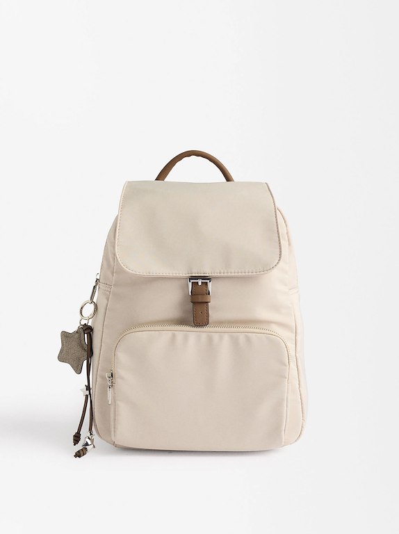 Nylon backpack with pendant