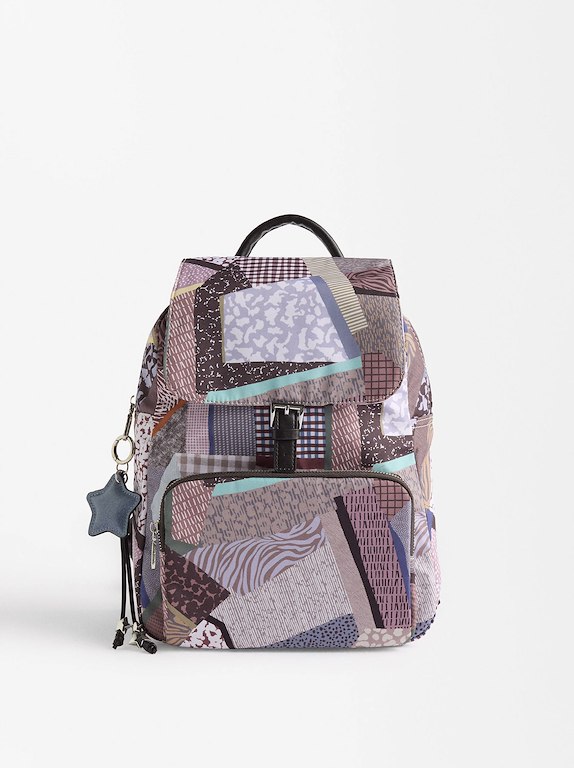 Printed Nylon Backpack