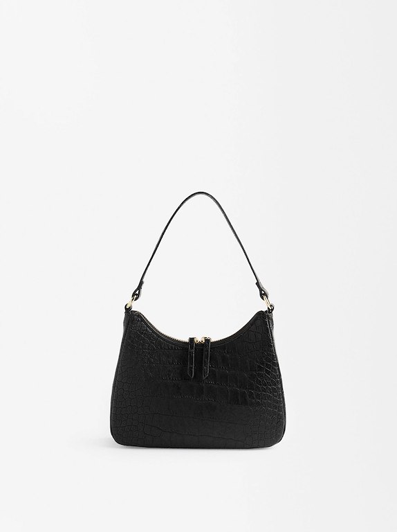 Animal Embossed Shoulder Bag