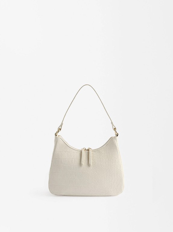 Animal Embossed Shoulder Bag