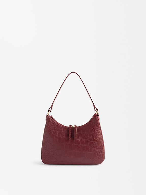 Animal embossed shoulder bag