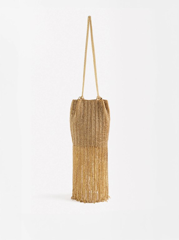 Party Bag With Beads And Fringes