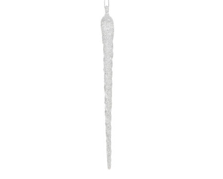 Dekordom novogodišnja dekoracija - hanging icicle 28cm 520102 - transparent/silver - kmg ( 043364 )