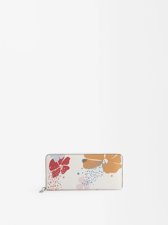 FLORAL PRINT WALLET L