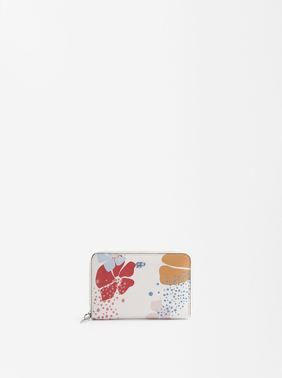 Floral Print Wallet S