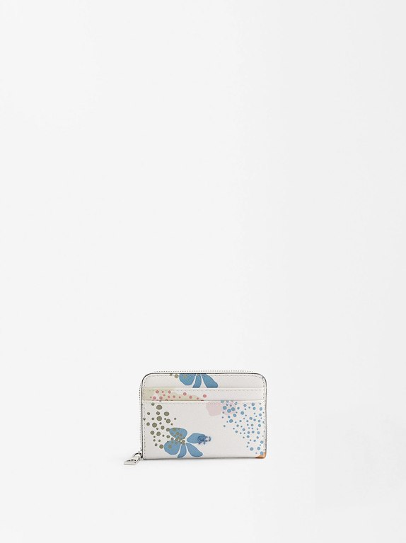 Floral Print Wallet Xs