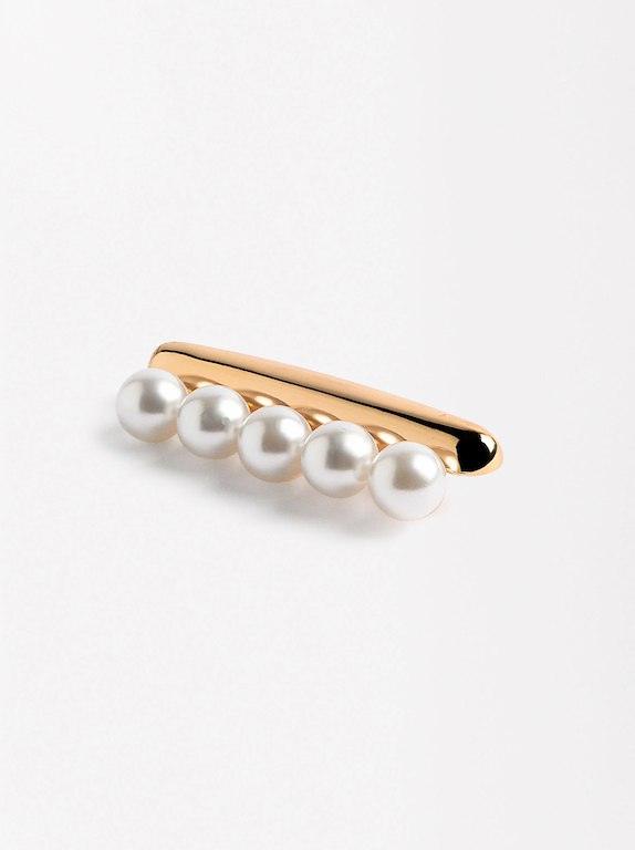 French Clip With Pearls