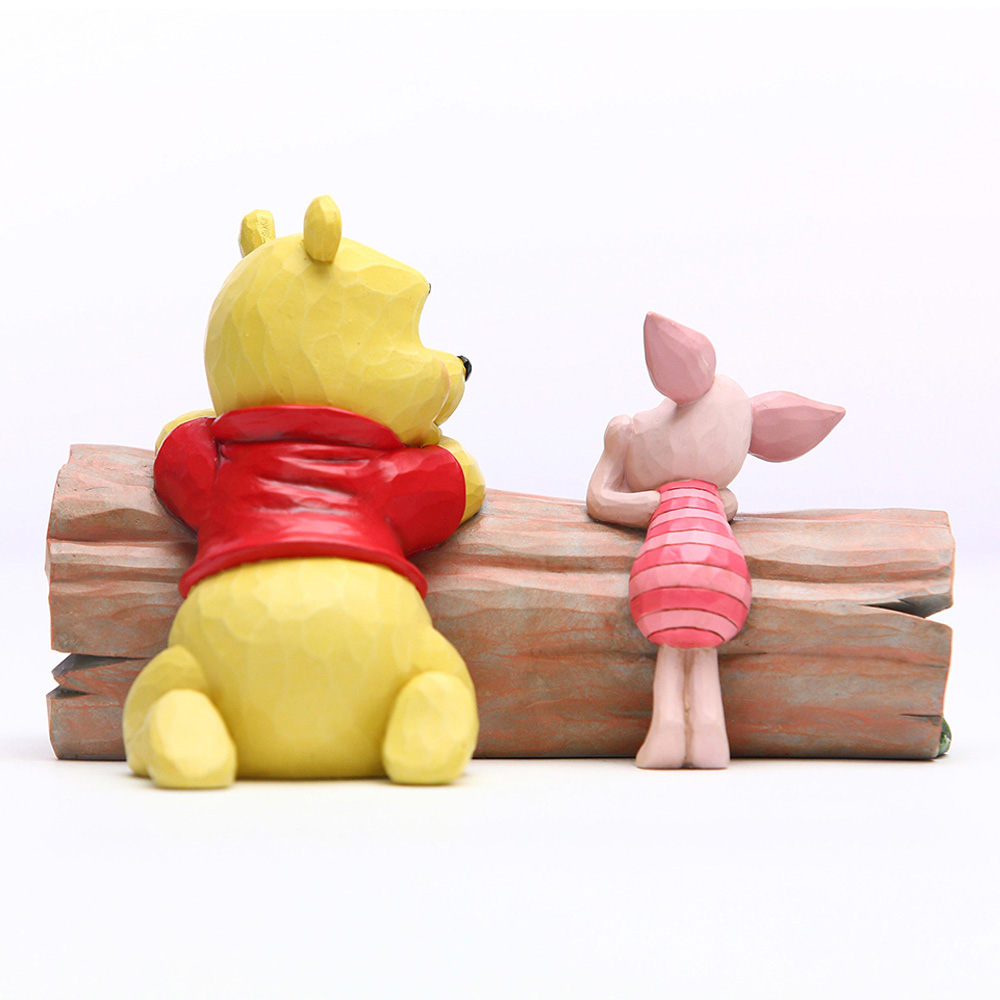 Truncated Conversation (Pooh and Piglet on a Log Figurine)