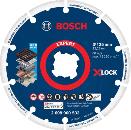 Bosch 2608900533 X-Lock dijamantski disk za metal 125x22,23 mm ( 2608900533 )