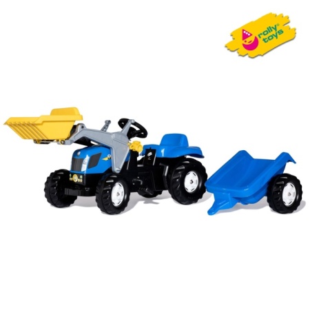 Traktor Rolly Kid New Holland utovarivač sa prikolicom 023929