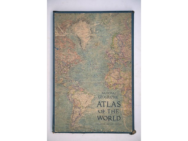 NATIONAL GEOGRAPHIC ATLAS OF THE WORLD 1966 ENLARGED