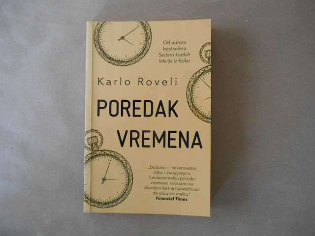 Karlo Roveli - Poredak vremena