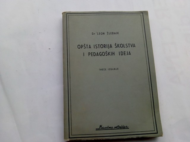 Opšta istorija školstva i pedagoških ideja, L.Žlebnik