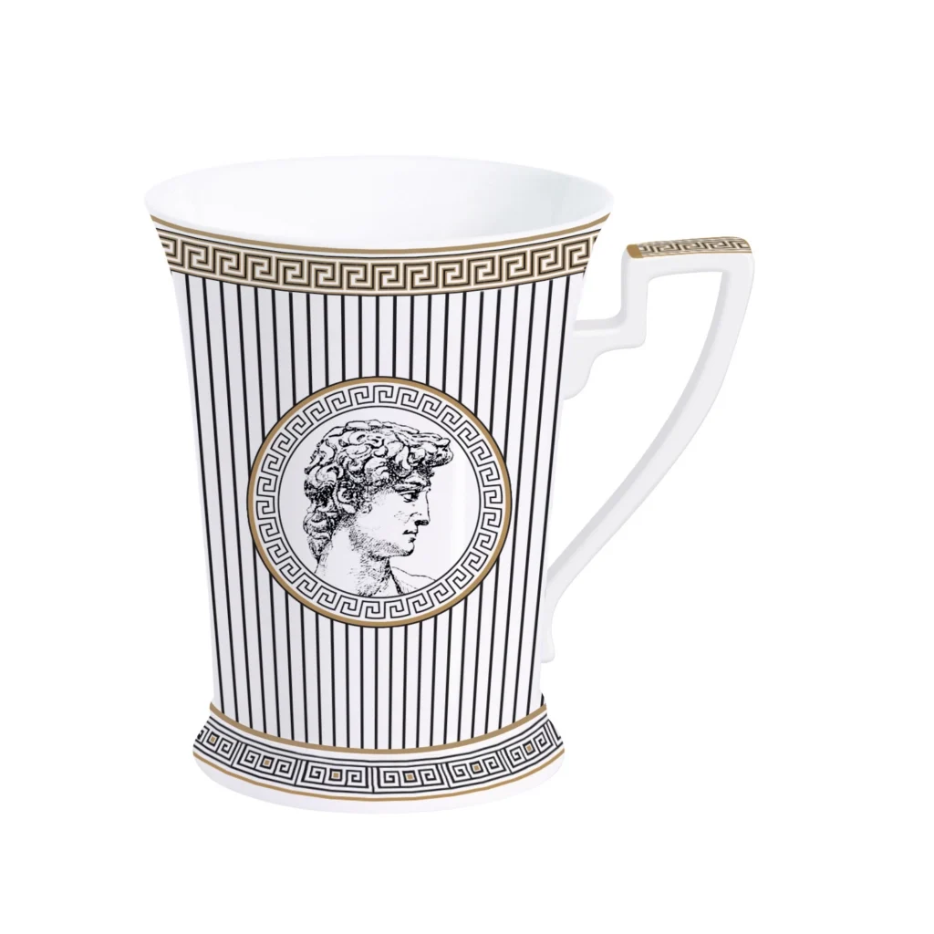 Pozzi Milano Palladium Porcelain Mug – Šolja