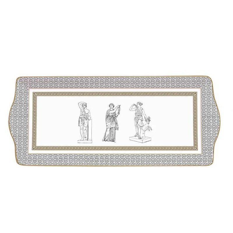 Pozzi Milano Palladium Porcelain Serving Platter – Poslužavnik