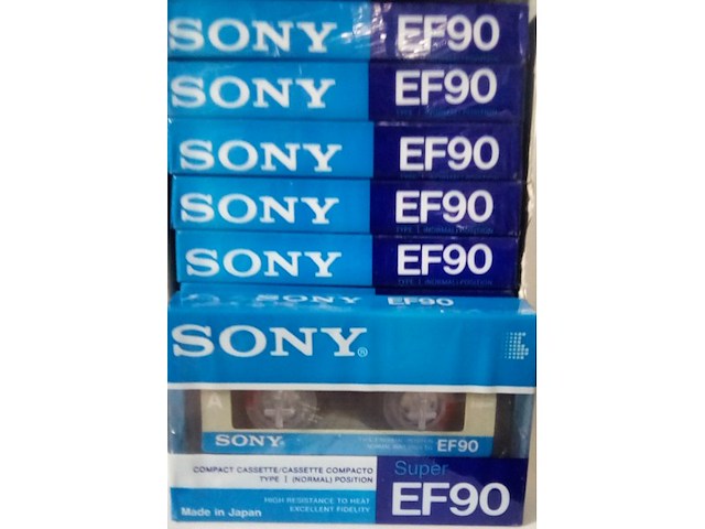 10 Sony Super EF90 Kasete u Foliji