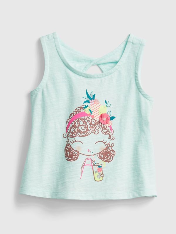 GAP CHILDREN'S TANK TOP BEA GRAPHIC TWIST TANK - GIRLS