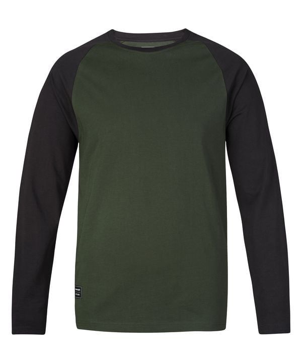 MEN'S LONG-SLEEVED T-SHIRT HANNAH ROKET KOMBU GREEN/ANTHRACITE