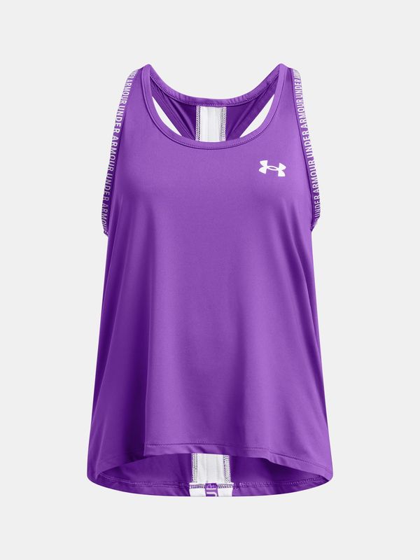 GIRLS' TANK TOP UNDER ARMOUR TECH KNOCKOUT TANK-PPL - GIRLS