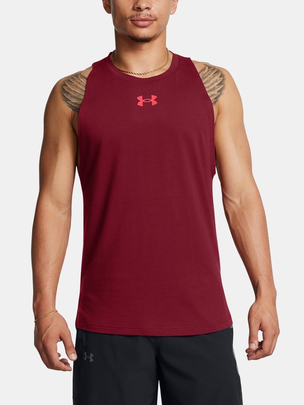 MEN'S TANK TOP UNDER ARMOUR UA ZONE TANK-RED - MEN'S