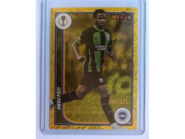 2023/24 Merlin UCC Ansu Fati Yellow Shimmer #/175