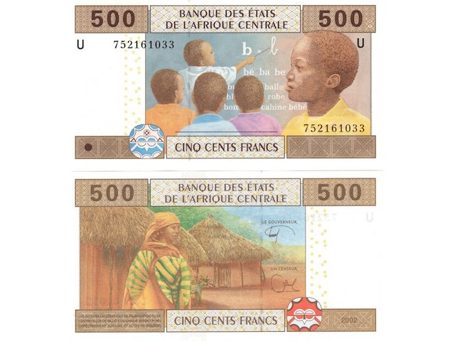 Kamerun Cameroun (C. A. S) 500 Francs 2002 UNC, P-206U