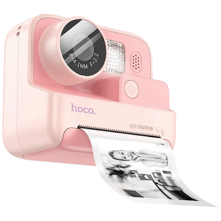 hoco. DečiJa kamera sa štampačem, 2″ IPS LCD, 720p, microSD – DV200 Pink