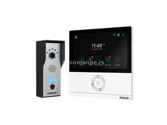 EVOLVEO DoorPhone AHD7 home use WiFi videotelefon stock kapu- or ajtóvezérléssel white monitorral