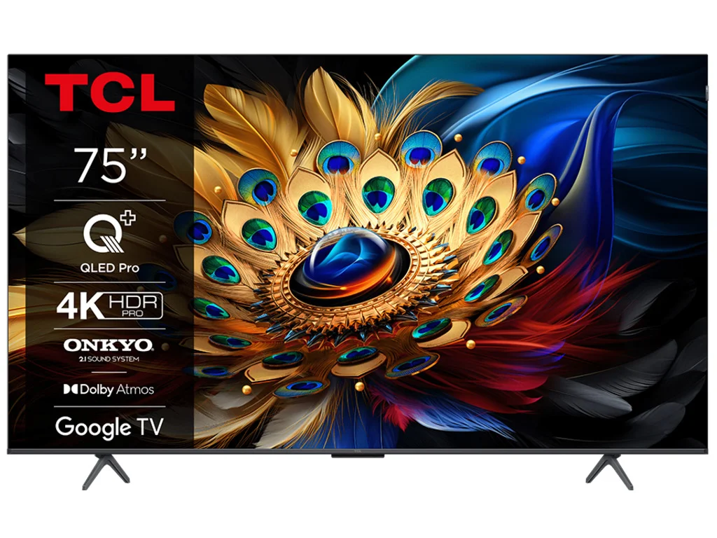 Televizor TCL75C655/QLED/75″/4K UHD/60Hz/Google TV/crna