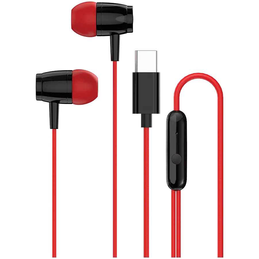 CANYON headphones SEP-5 TYPE-C Red