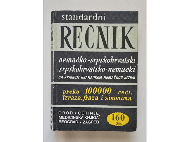 STANDARDNI REČNIK NEMAČKO-SRPSKI i SRPSKO-NEMAČKI REČNI