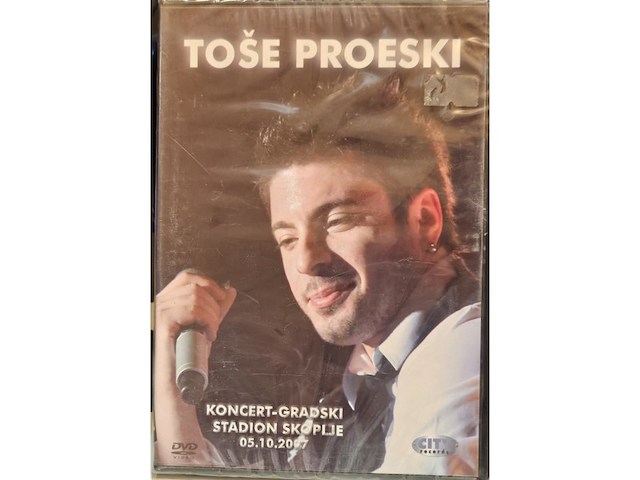 TOSE PROESKI - Skopje 2007 DVD NOVO NEOTPAKOVANO!