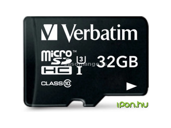 VERBATIM Pro 32GB MicroSDHC 45 MB/s 47041