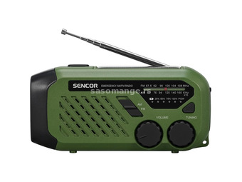 SENCOR SRD 1000SCL Camping radio green