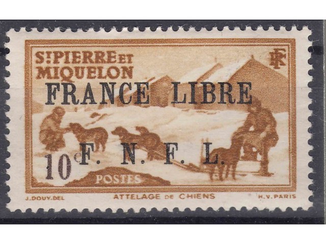 S. Pjer i Mikelon 1941 FRANCE LIBRE *