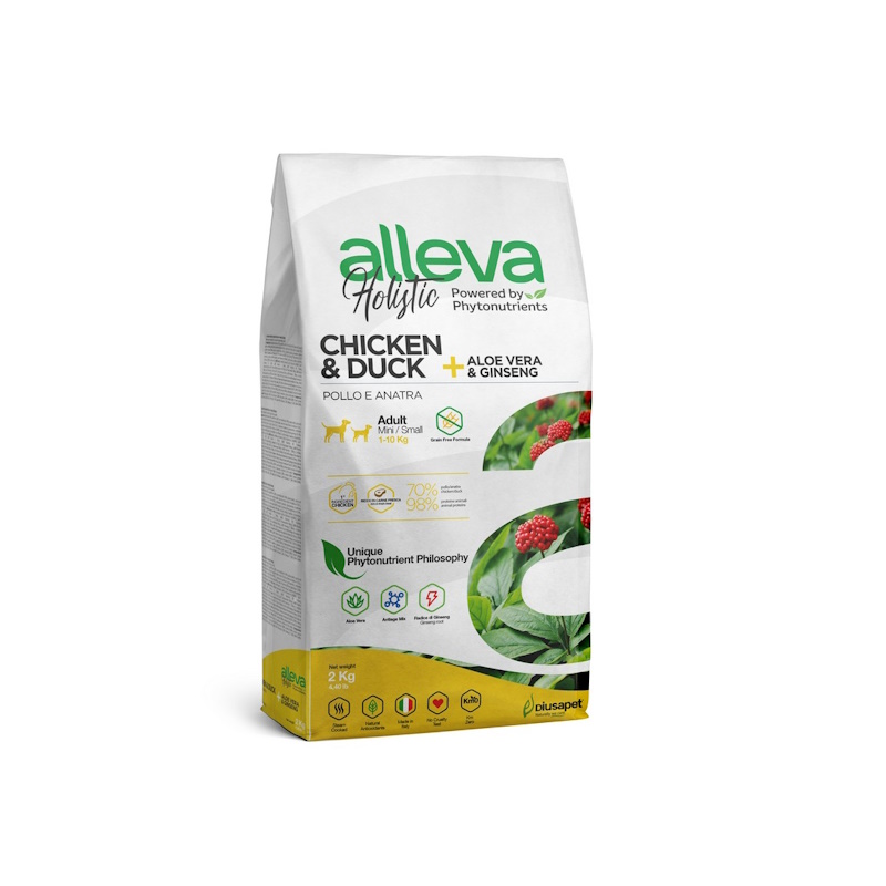 Alleva holistic adult mini piletina i pačetina 2kg