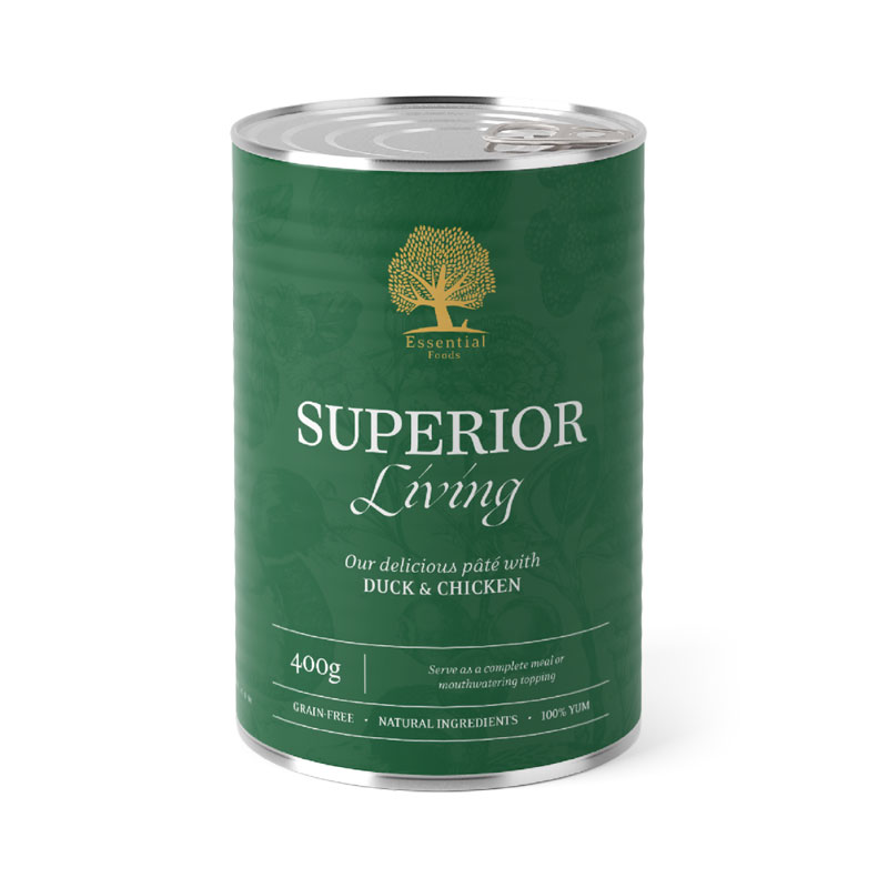 Essential superior living konzerva 400g