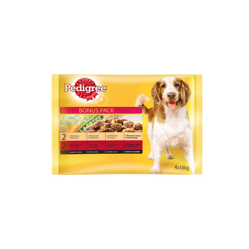 Pedigree adult multipak 4x100g