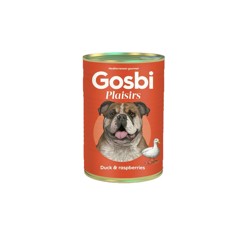 Gosbi plaisirs dog pačetina i malina 400g