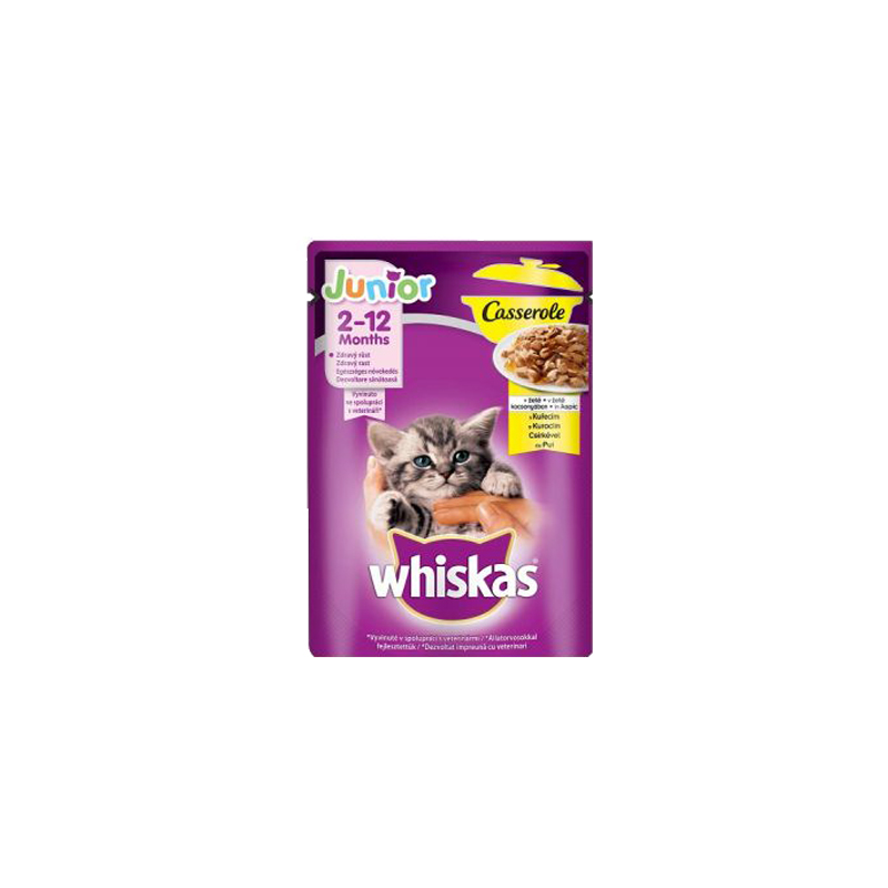 Whiskas casserole junior piletina 85g