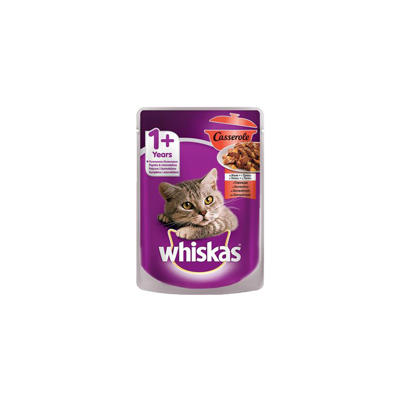 Whiskas casserole govedina 85g