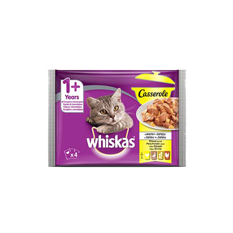 Whiskas casserole živina 4x85g