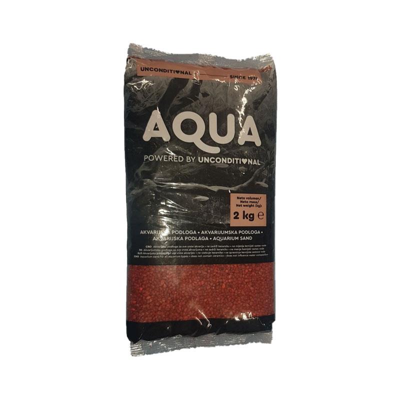 Aqua šljunak kvarcni crveni 2-3mm 2kg