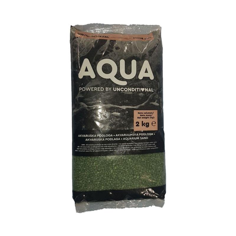 Aqua šljunak kvarcni maslinasto zeleni 2-3mm 2kg