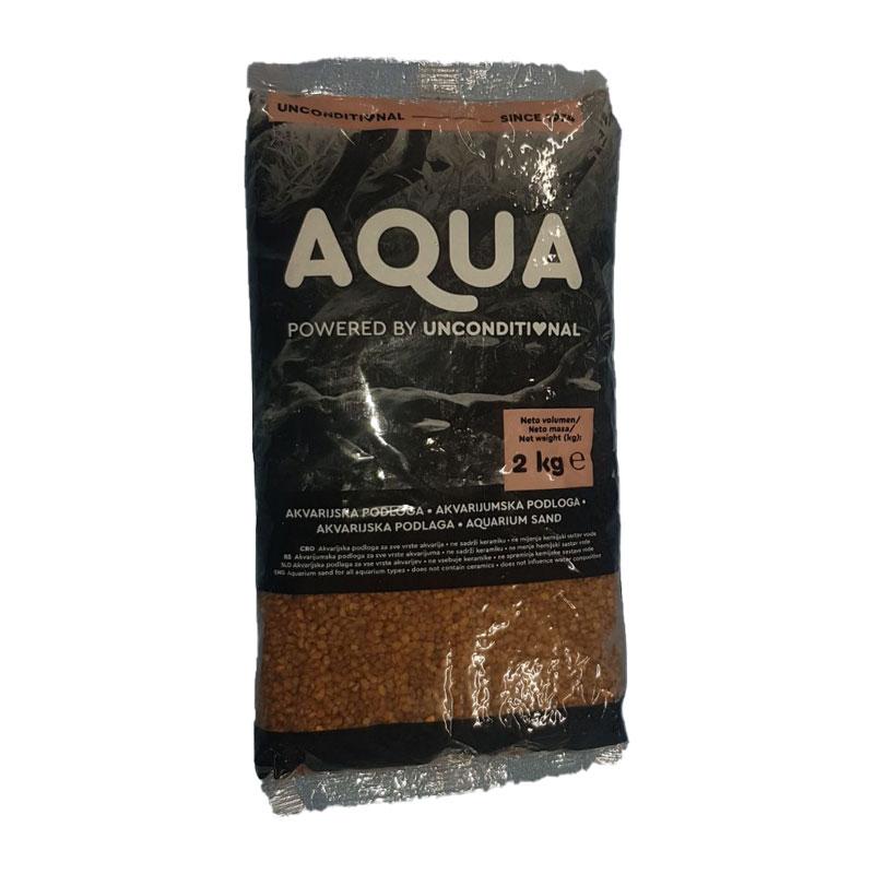 Aqua šljunak kvarcni jantar 2-3mm 2kg