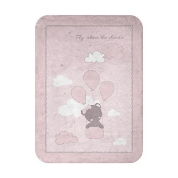 Kikka Boo ćebence za bebe soft 80x110 Dream Big Pink