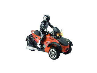 Motor sa tri točka na daljinsku kontrolu 1:10 R/C crveni 23235