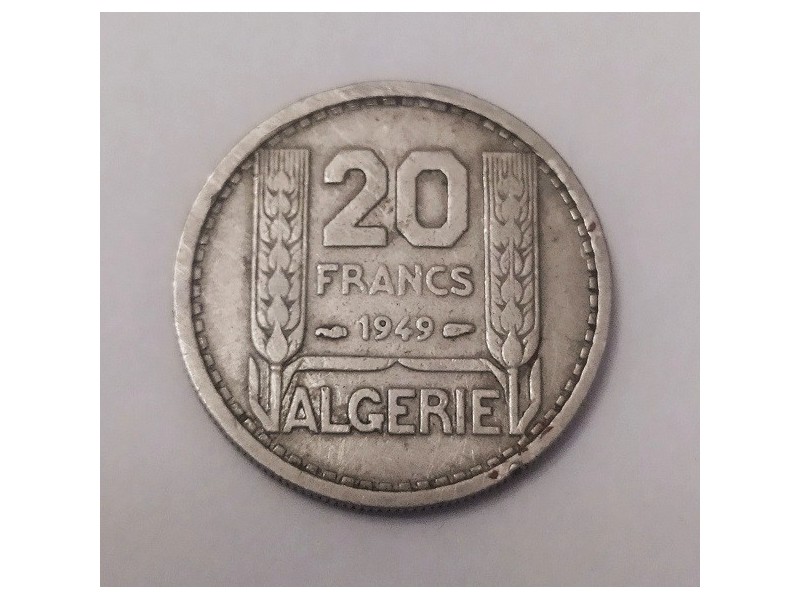 ** FRANCUSKA KOLONIJA ALŽIR - 20 FRANAKA 1949. **